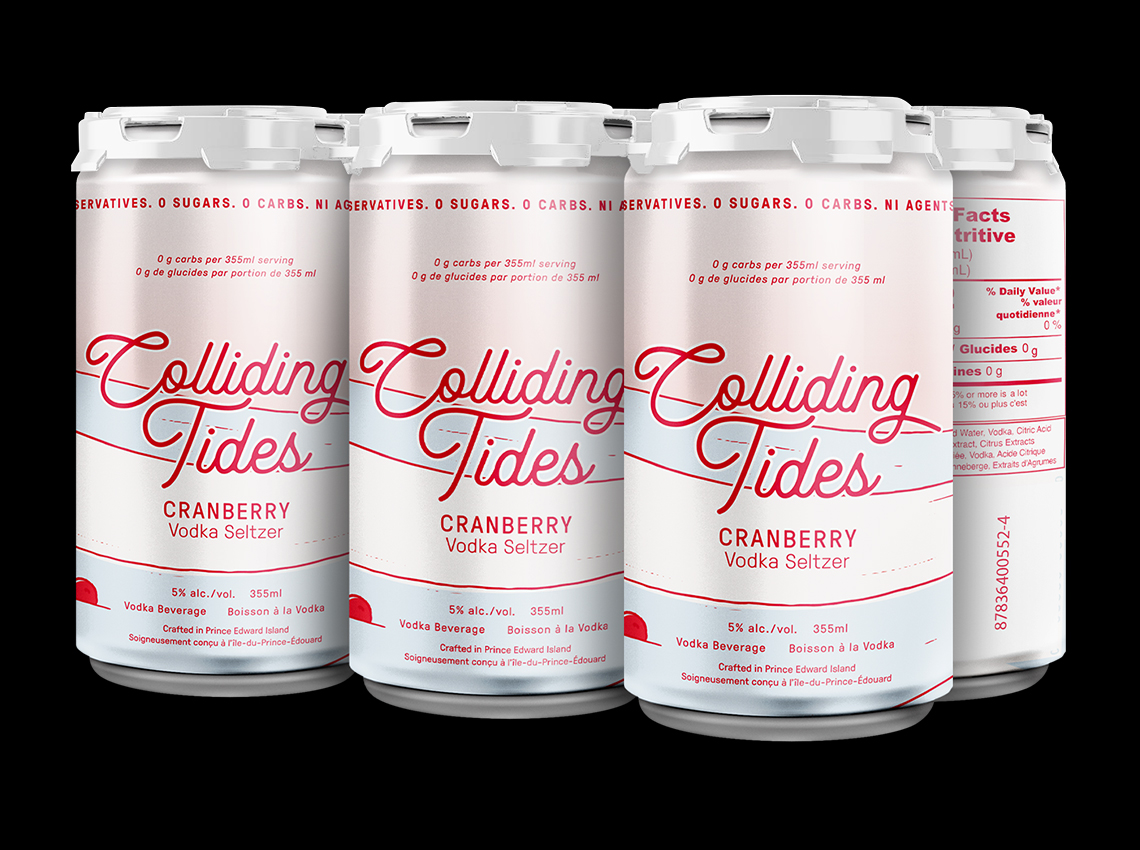 Colliding Tides Cranberry Hard Seltzer 6-Pack - PEI Brewing Company